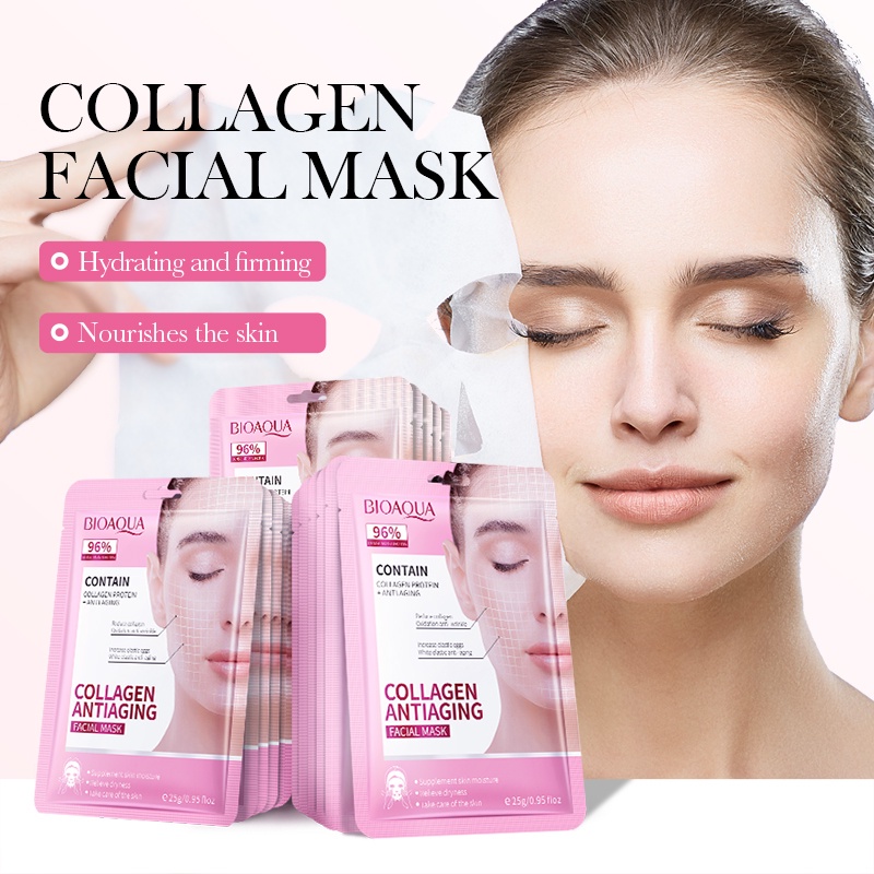 BIOAQUA 96% Dense Moisturizing Collagen Anti-Aging Facial Mask ...