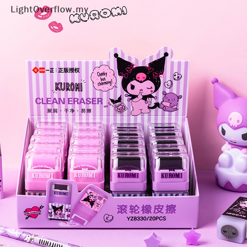 [LightOverflow] Sanrio Kawaii Kuromi Cartoon Rubber Eraser With Roller ...
