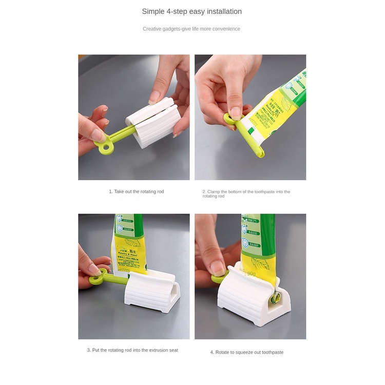 Multifunction Toothpaste Squeezer Portable Rotatable Facial Wash ...