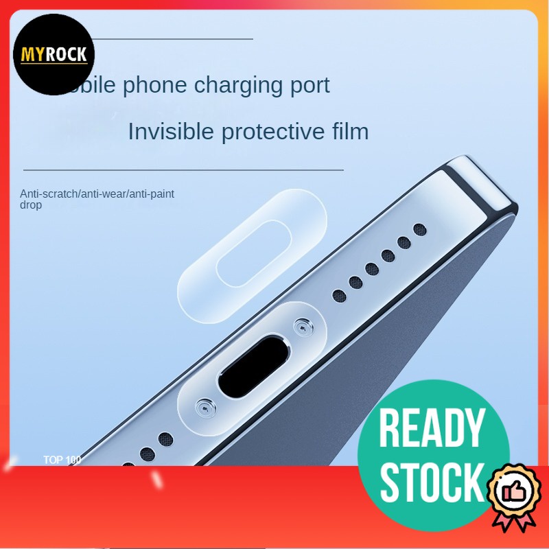 [10Pcs] Charging Port Protective Sticker Film / Scratch Resistance ...