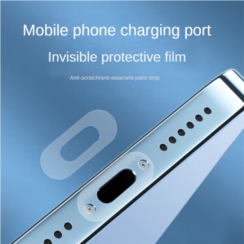 [10Pcs] Charging Port Protective Sticker Film / Scratch Resistance ...
