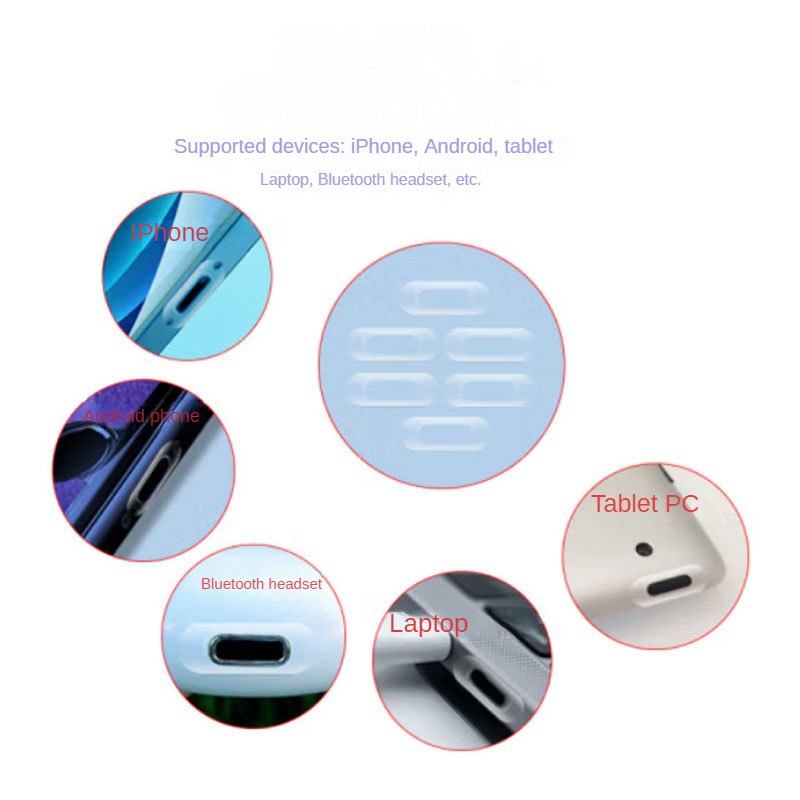 [10Pcs] Charging Port Protective Sticker Film / Scratch Resistance ...