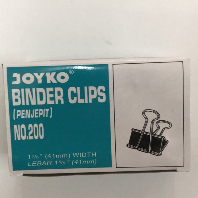 New!! BINDER CLIPS 200 Paper CLIPS 1 Dozen | Shopee Malaysia