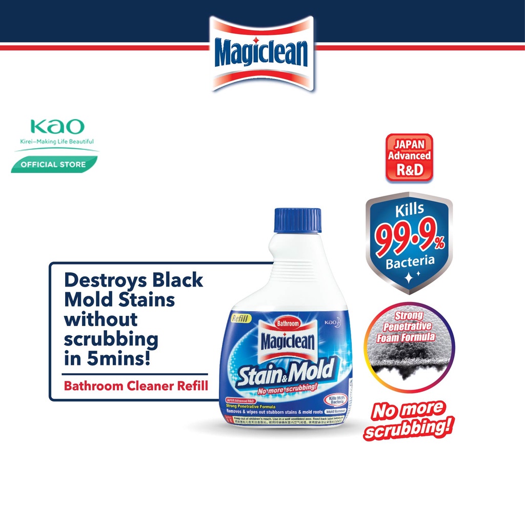 MAGICLEAN Bathroom Stain and Mold Remover Refill (400ml) | Shopee Malaysia