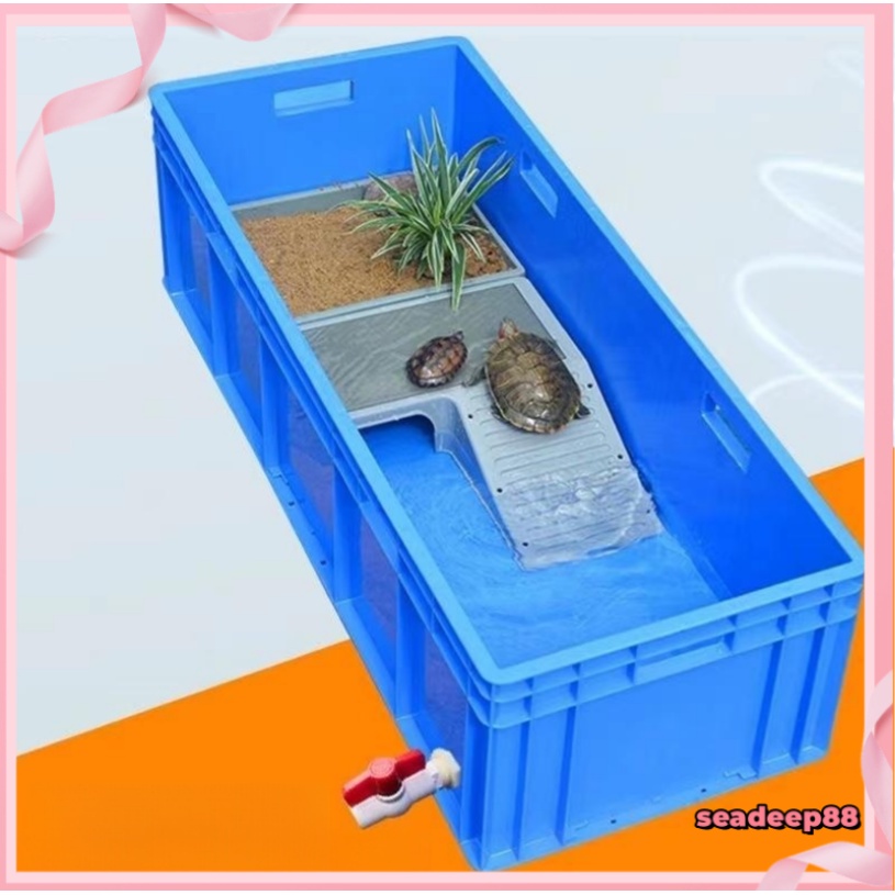 Turtle Tank Extra Large Plastic Box With Drying Table Large-Scale ...