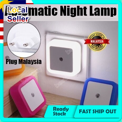 LED Light Socket Plug Automatic Night Lamp Indoor Bedroom Living Room ...