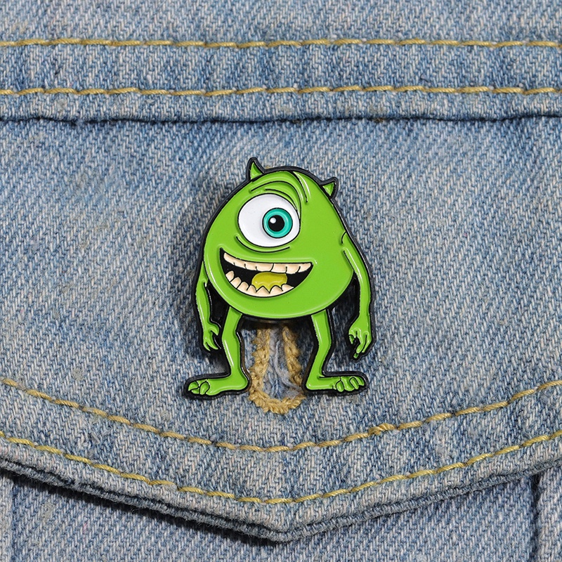 Monsters University Cyclops Mike Wazowski Brooch Cartoon Cute Little ...