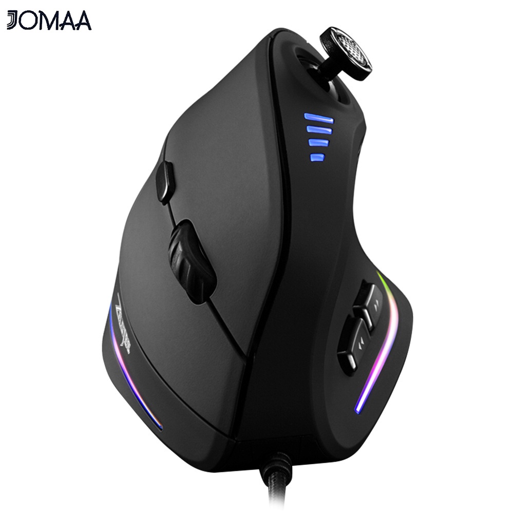 jomaa RGB Wired Vertical Mouse RGB Ergonomic Mice Gaming Joystick ...