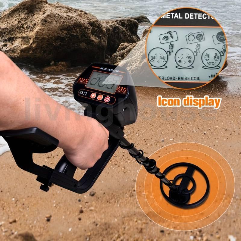 Livinghouse Beach Treasure Finder Handheld Underground Metal Detector ...