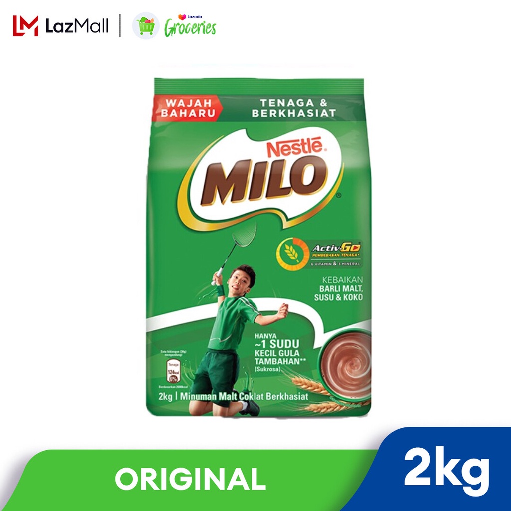 NESTLÉ MILO® CHOCOLATE MALT POWDER Soft Pack 2kg | Shopee Malaysia