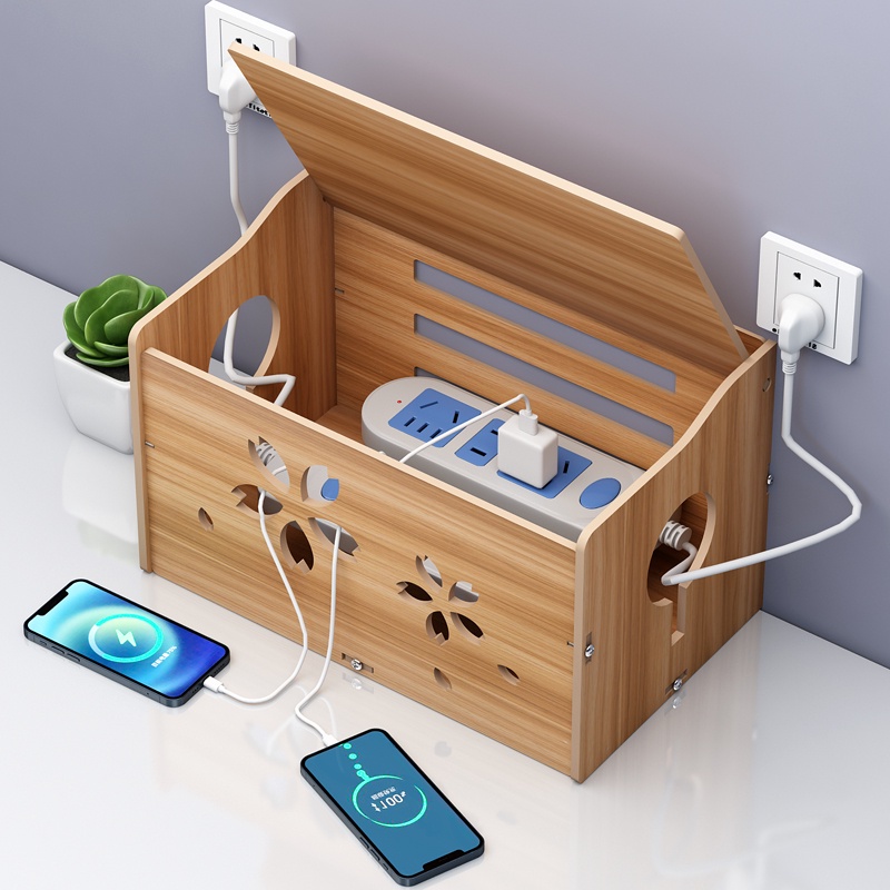 Wire Storage Box Wireless Router Rack Socket Data Cable Blocking Cable ...