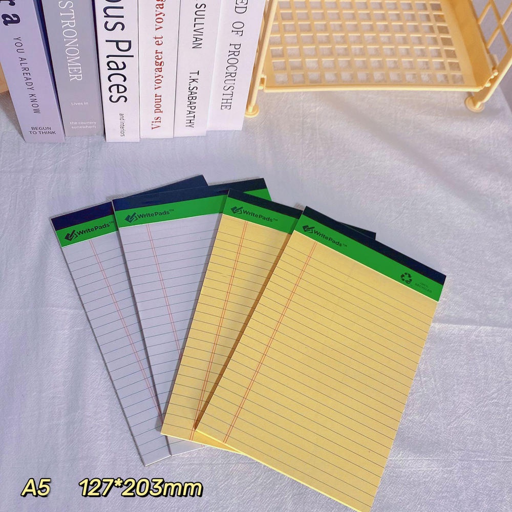 A4 Method Notebook Can Tear Horizontal Lines Yellow Paper Notepad 50 ...