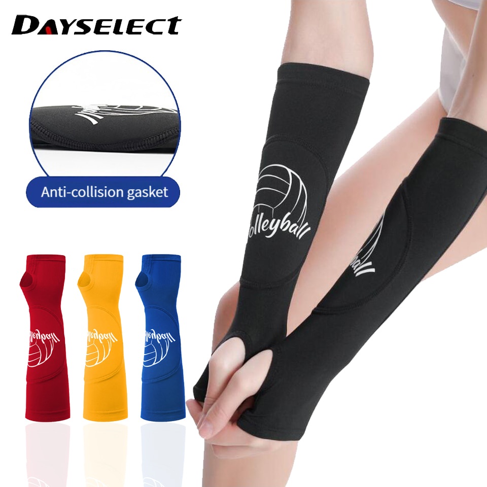DAYSELECT 1 Pair Volleyball Arm Sleeve Gloves Forearm Compression Test ...