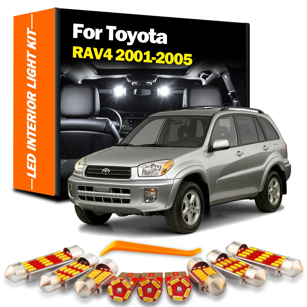 8Pcs Interior LED For Toyota RAV4 MK2 2001 2002 2003 2004 2005 Canbus ...
