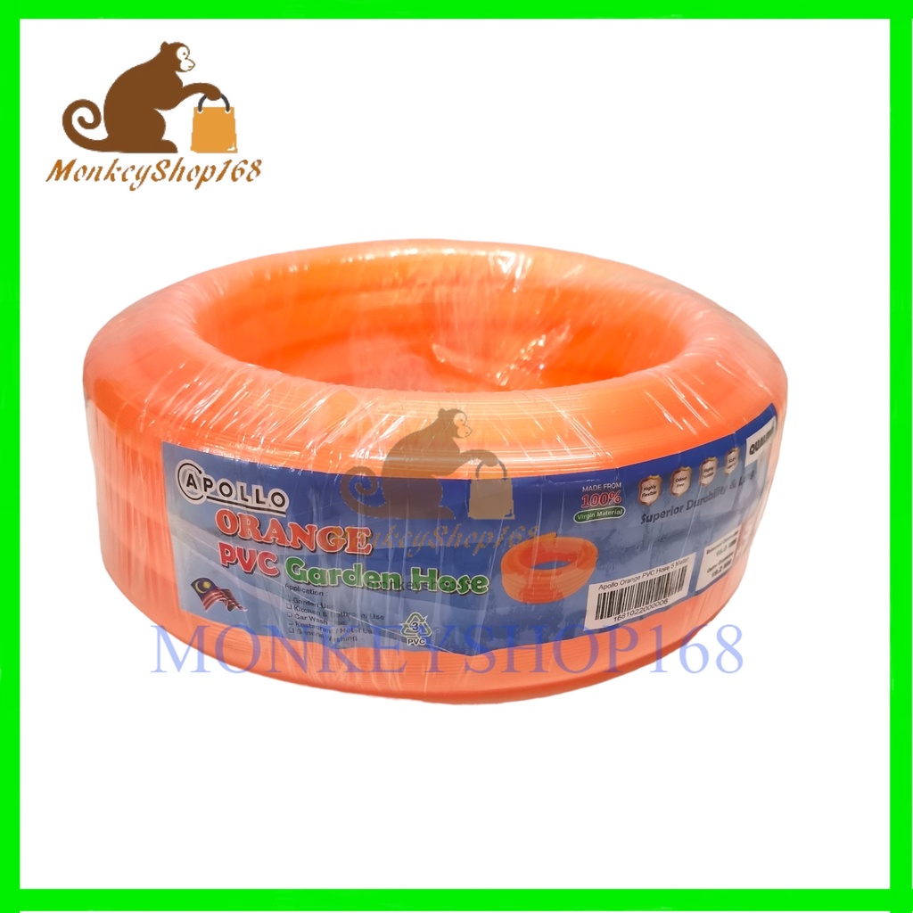 Garden Hose 5meter Hos PVC Orange Getah Oren 5meter 100% Virgin ...