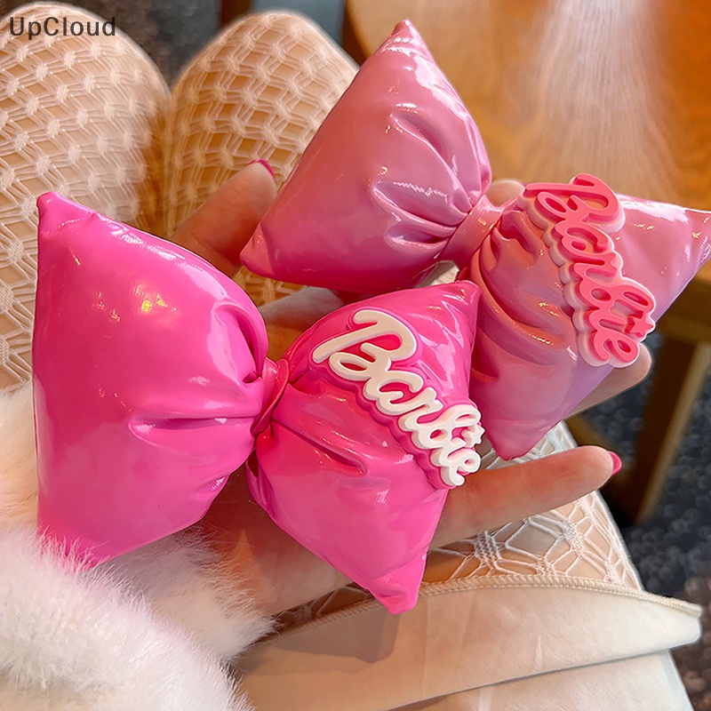 [UpCloud] Cute Pink Barbie Hair Clip 3D Bow Tie Hair Pin Sweet Girl ...