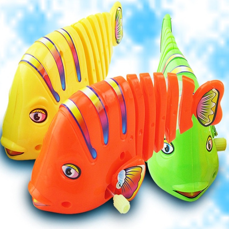 Colorful Winding Swing Fish Clockwork Fish Cartoon Plastic Fish ...