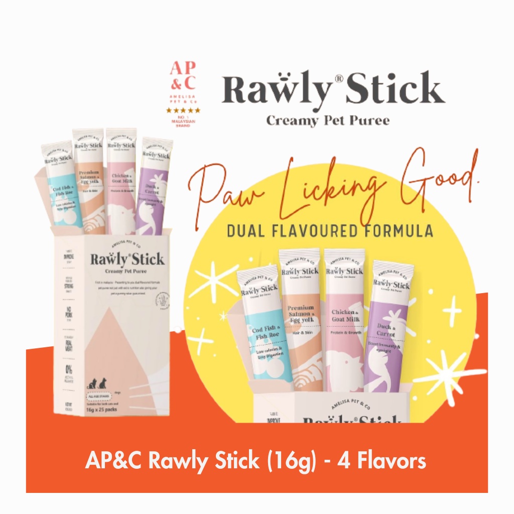 Amelisa Pet & Co. Rawly Stick Pet Puree (16g) Cat treat / pet treat ...