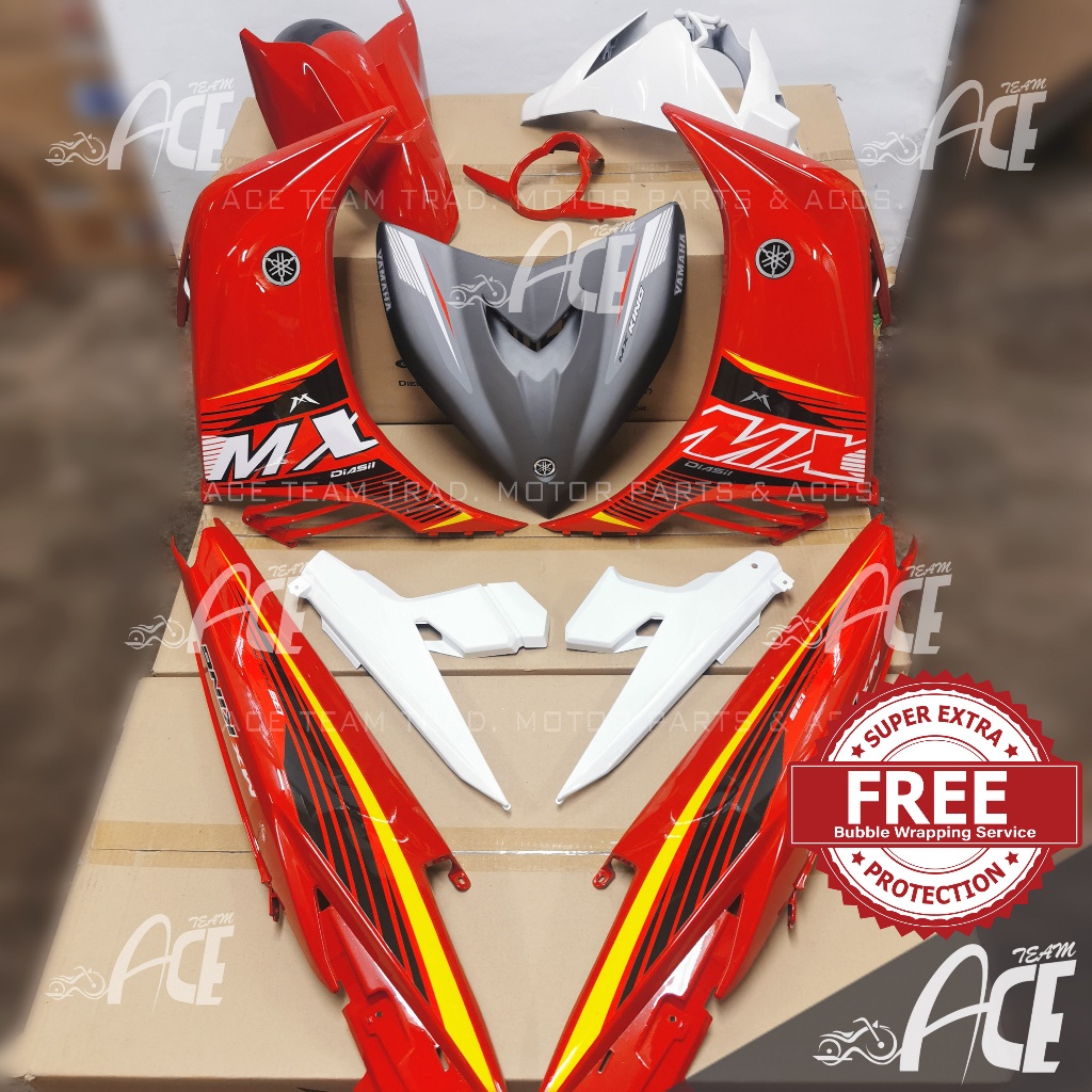Coverset LC135 V2 V3 V4 V5 MX King Indo Chili Red White Yamaha LCV2 ...