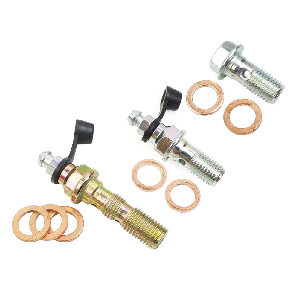 Universal Motorcycle Brake Bolts M10 x 1.25 Brake Hose Screw Banjo Bolt ...