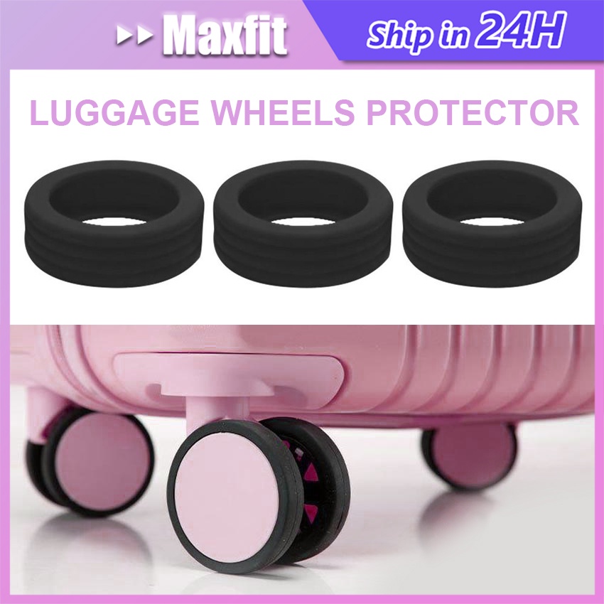2/4pcs Luggage Wheel Rubber Ring Replacement Rubber Ring Luggage Wheel ...
