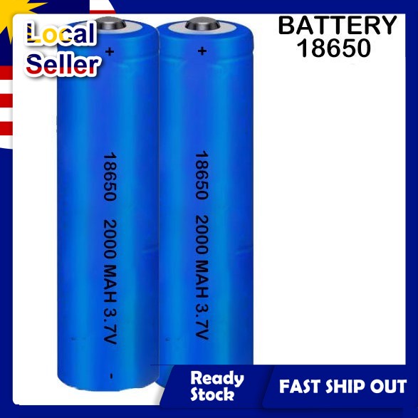 (1 UNIT) READY STOCK Rechargeable Li-Ion 18650 Lithium Battery | Shopee ...