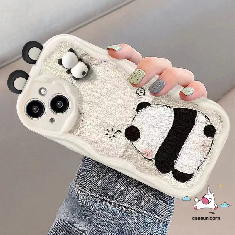 Cartoon Lovely Puppy Piggy 3D Doll Panda Couples Case Compatible For ...