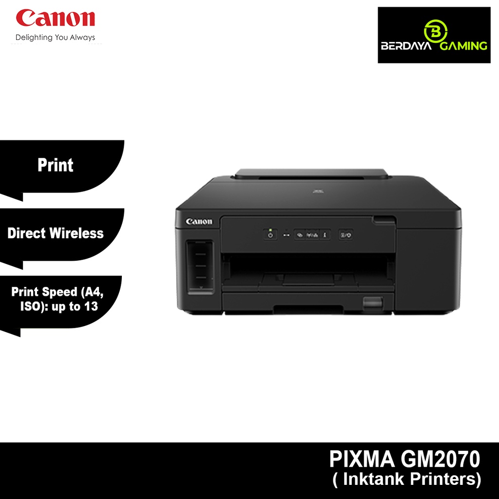 CANON PIXMA GM2070 SINGLE FUNCTION WIFI MONO INK TANK PRINTER | Shopee ...