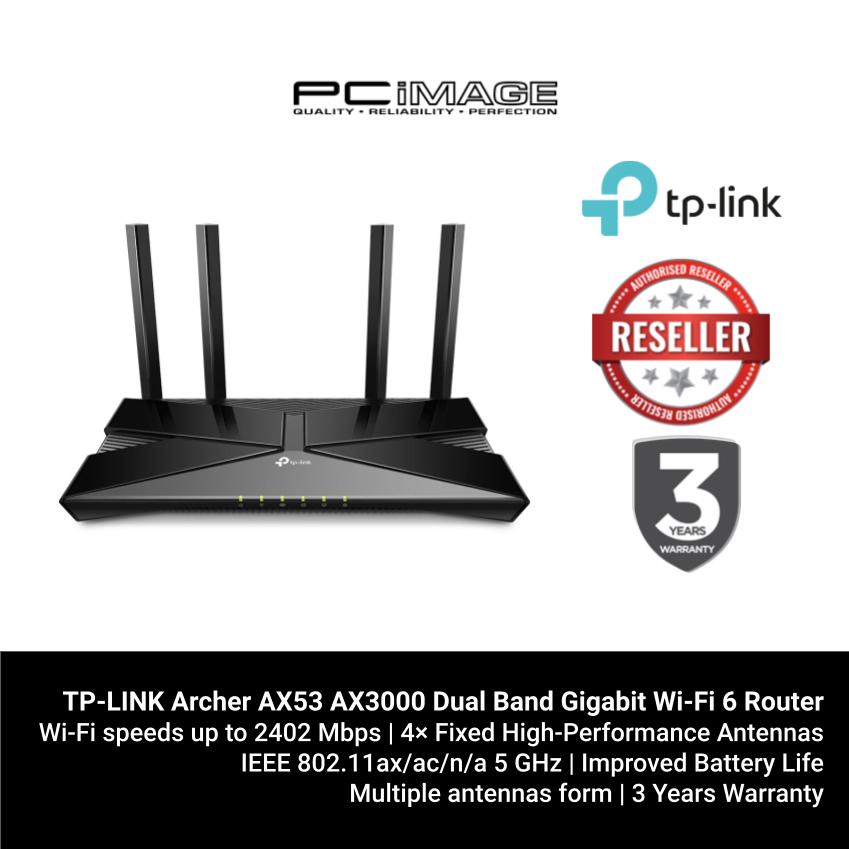 TP-LINK Archer AX53 AX3000 Dual Band Gigabit Wi-Fi 6 Router | Shopee ...