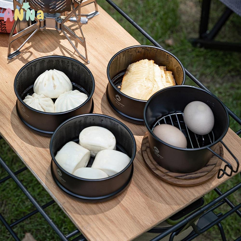 Camping Black Steamer with Titanium Coating Lid for Outdoor Sierra Bowl ...