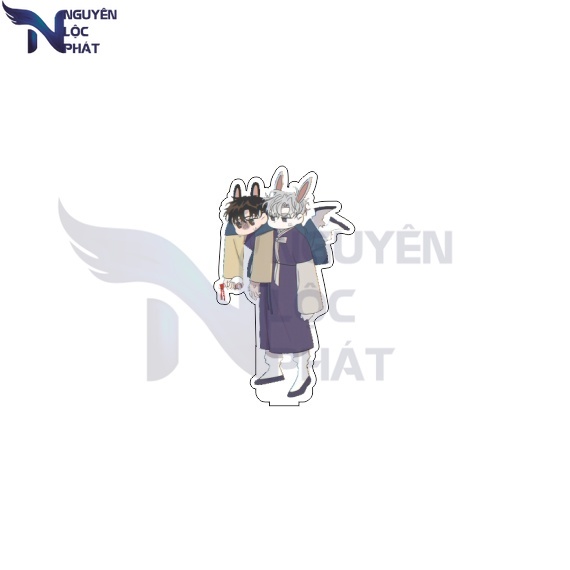 (10CM-15CM) (CUTE Ilay x taeui BL chibi Standee model clear acrylic ...