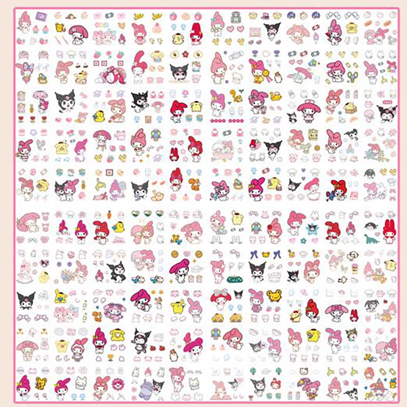 100 PCS/Box Sticker PET Waterproof sticker Japanese Cartoon Pattern ...