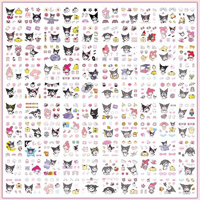 100 PCS/Box Sticker PET Waterproof sticker Japanese Cartoon Pattern ...