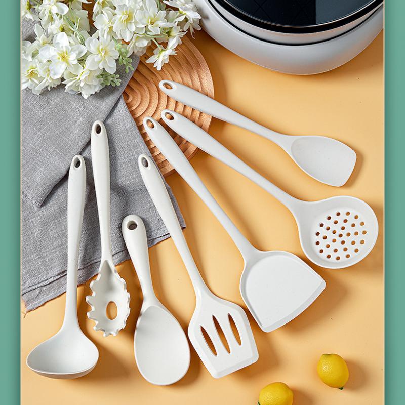 Maplebay Silicone Kitchenware Cooking Utensils, Non-Stick Silicone ...