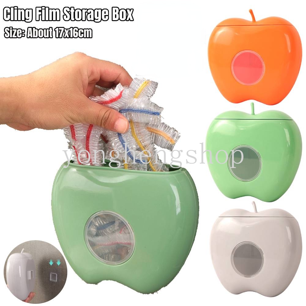 Wall Mounted Disposable Cling Film Storage Box Food Cover Plastic Wrap ...