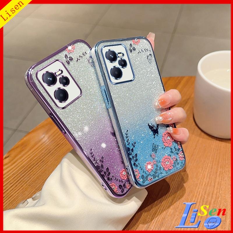 Casing Realme C35 Flowers butterflies Phone Protective Case HYB ...