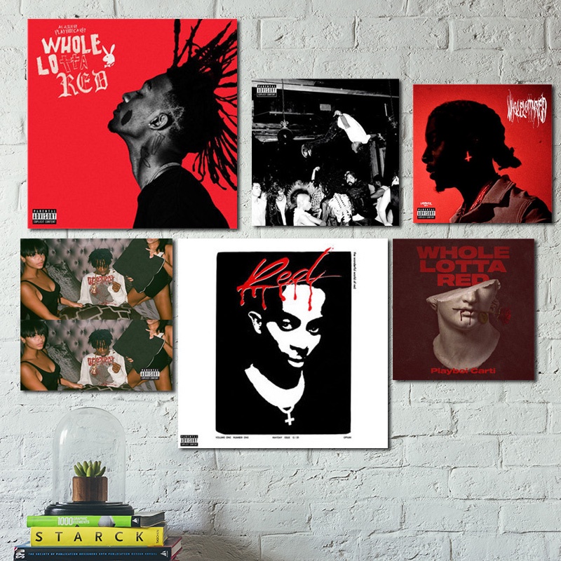 40 * 40cm Playboi carti Star Poster Music Album Cover Rap Hip Hop Rap ...