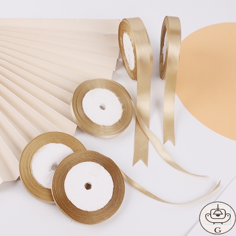 GS Christmas Champagne Gold Velvet Ribbon / Valentine Crafts Decorative ...