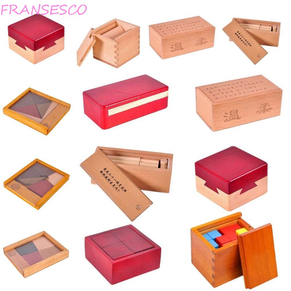 FRANCESCO Wooden Brain Teaser Puzzle, Brain Teaser Unlock, Brain Teaser ...