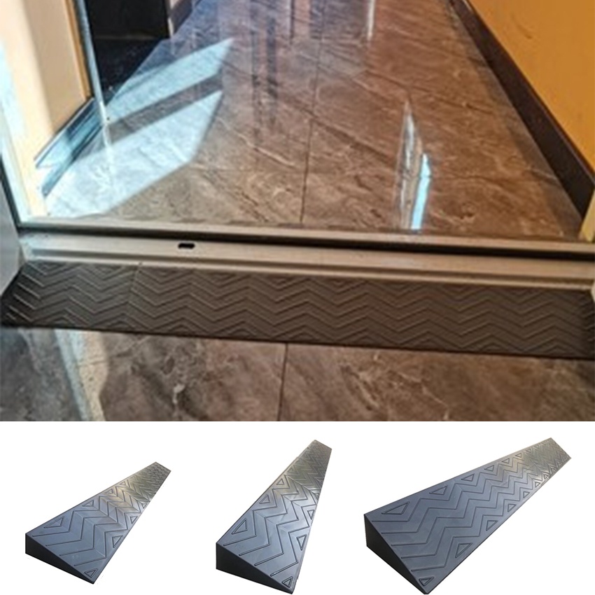 Height 2-6CM indoor ramp mat Step Curb Ramp PE Plastic Heavy Duty For ...