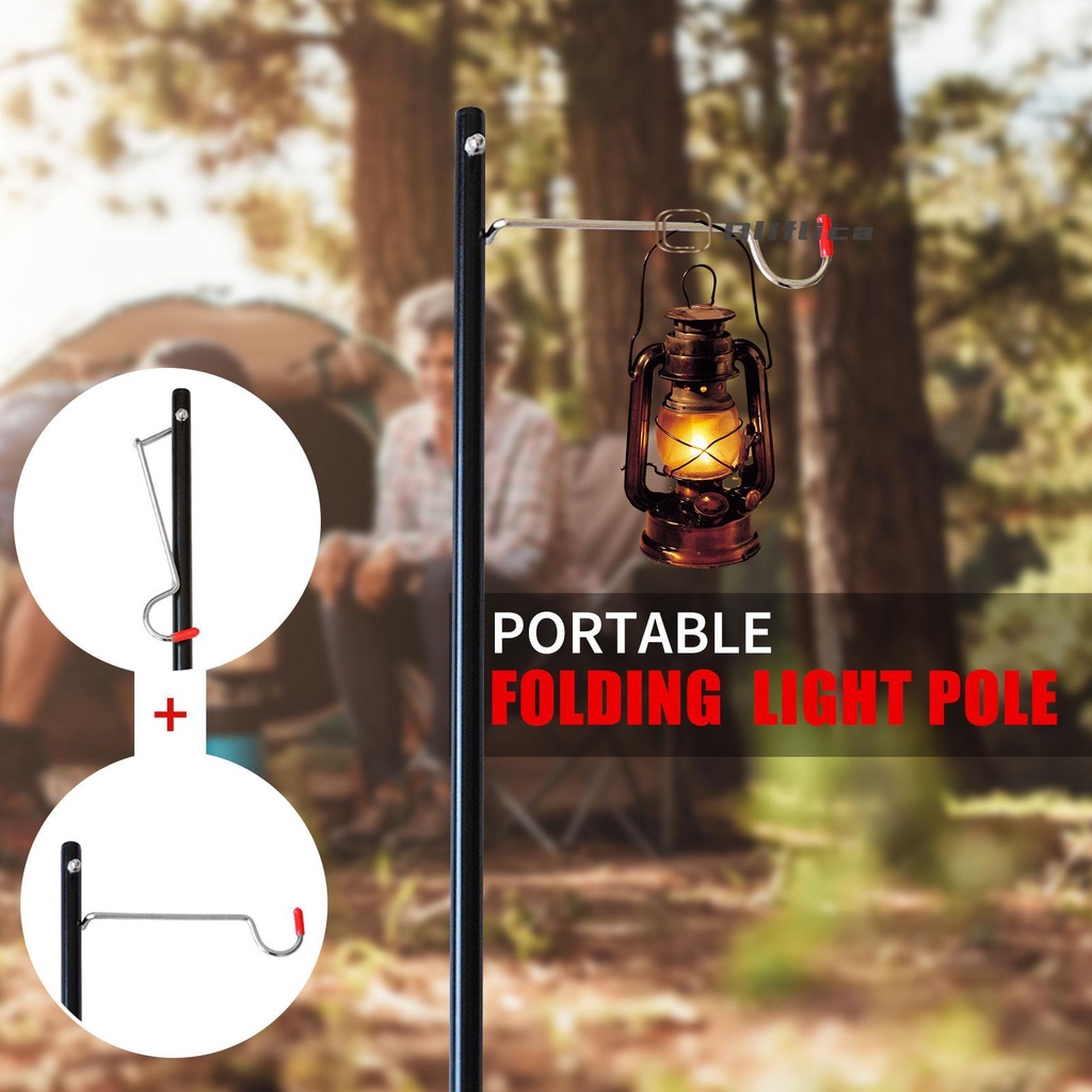[Oliflica.my] Lantern Post Pole - Aluminum Alloy Portable Lamp Stand ...