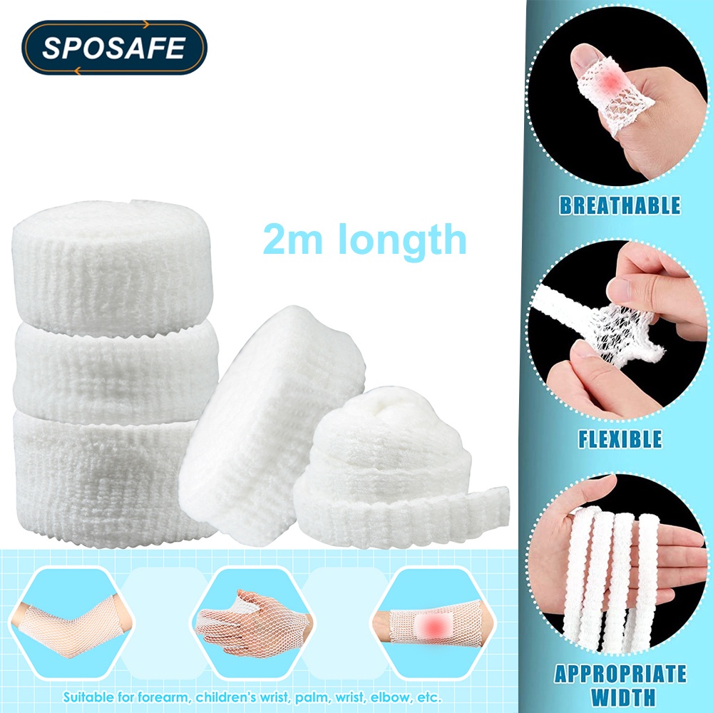 SPOSAFE 1 Roll Net Tubular Bandage for Wrist Forearm Elbow Knee Injury ...