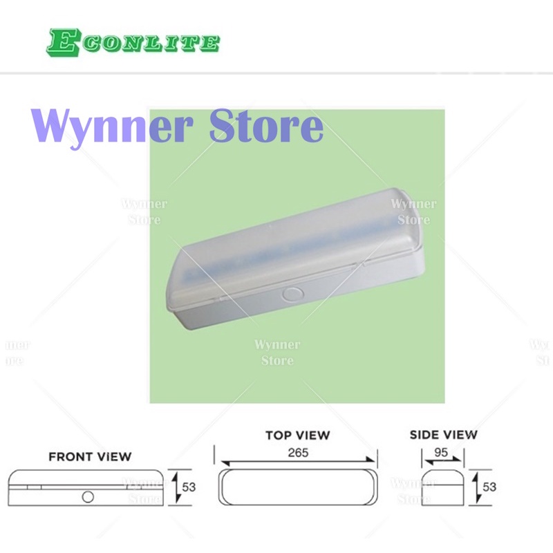 Econlite - LE115 Emergency Surface Light (Sirim) High Efficiency Emergency Lighting Luminaire ...