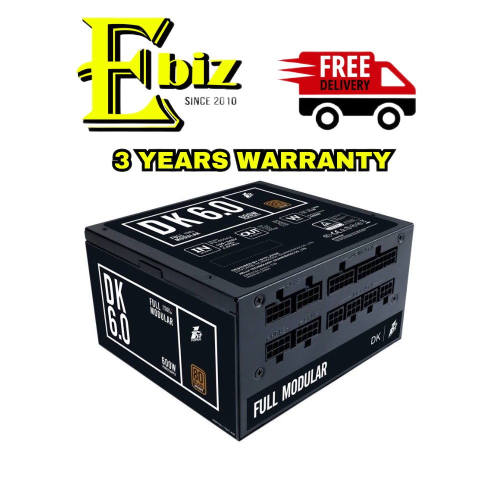 1st PLAYER DK6.0 FULL MODULAR 600W ATX POWER SUPPLY | Shopee Malaysia