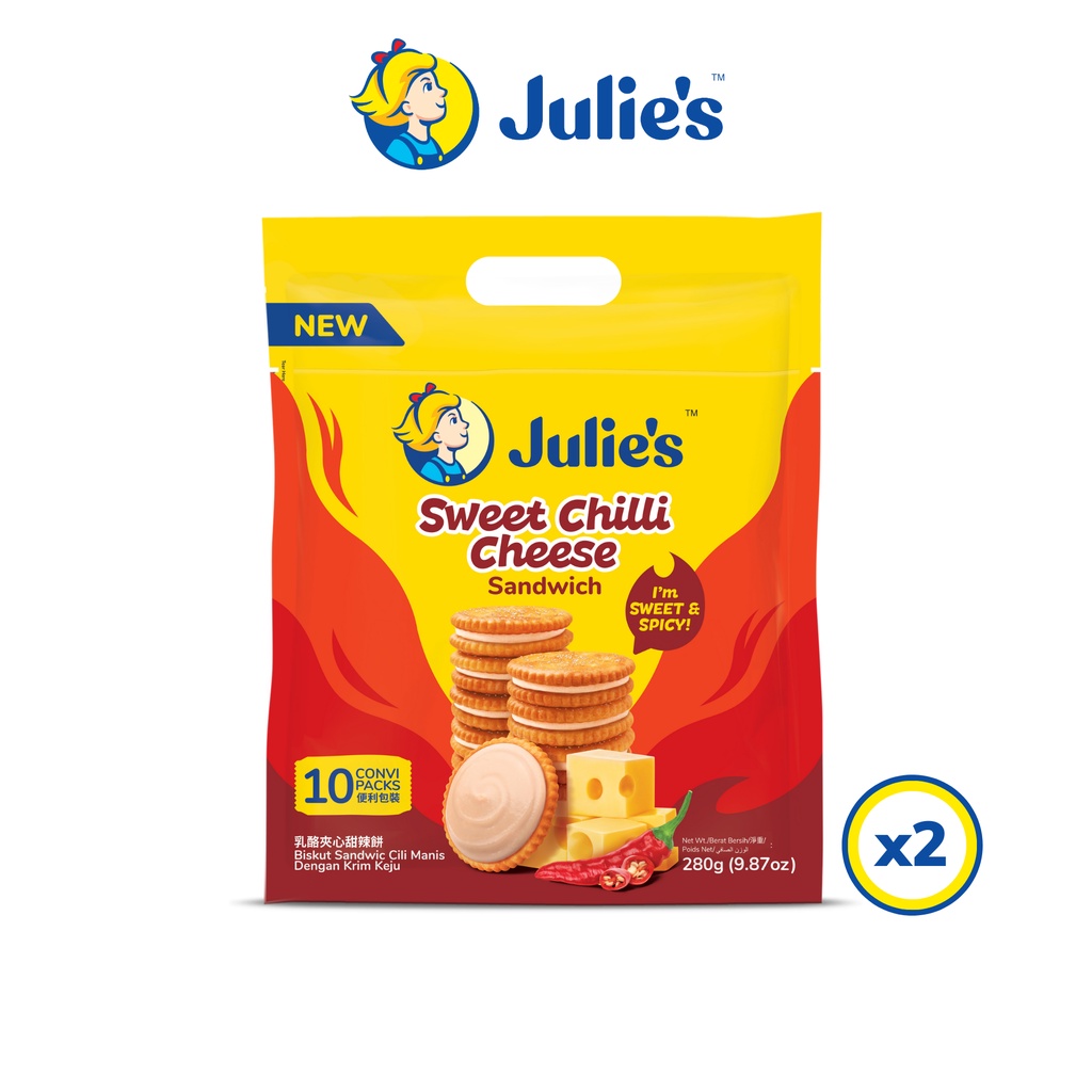 Julie's Sweet Chilli Cheese Sandwich 280g x 2 packs | Shopee Malaysia