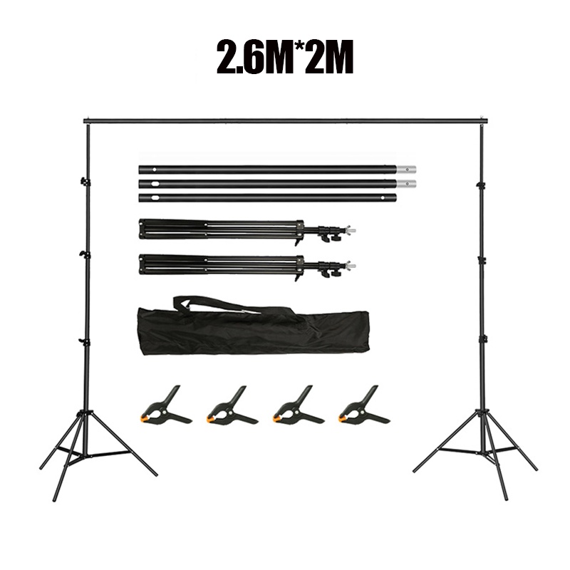 300cm x 300cm* 4 clips /10ft x 10ft Heavy Duty Background Stand ...