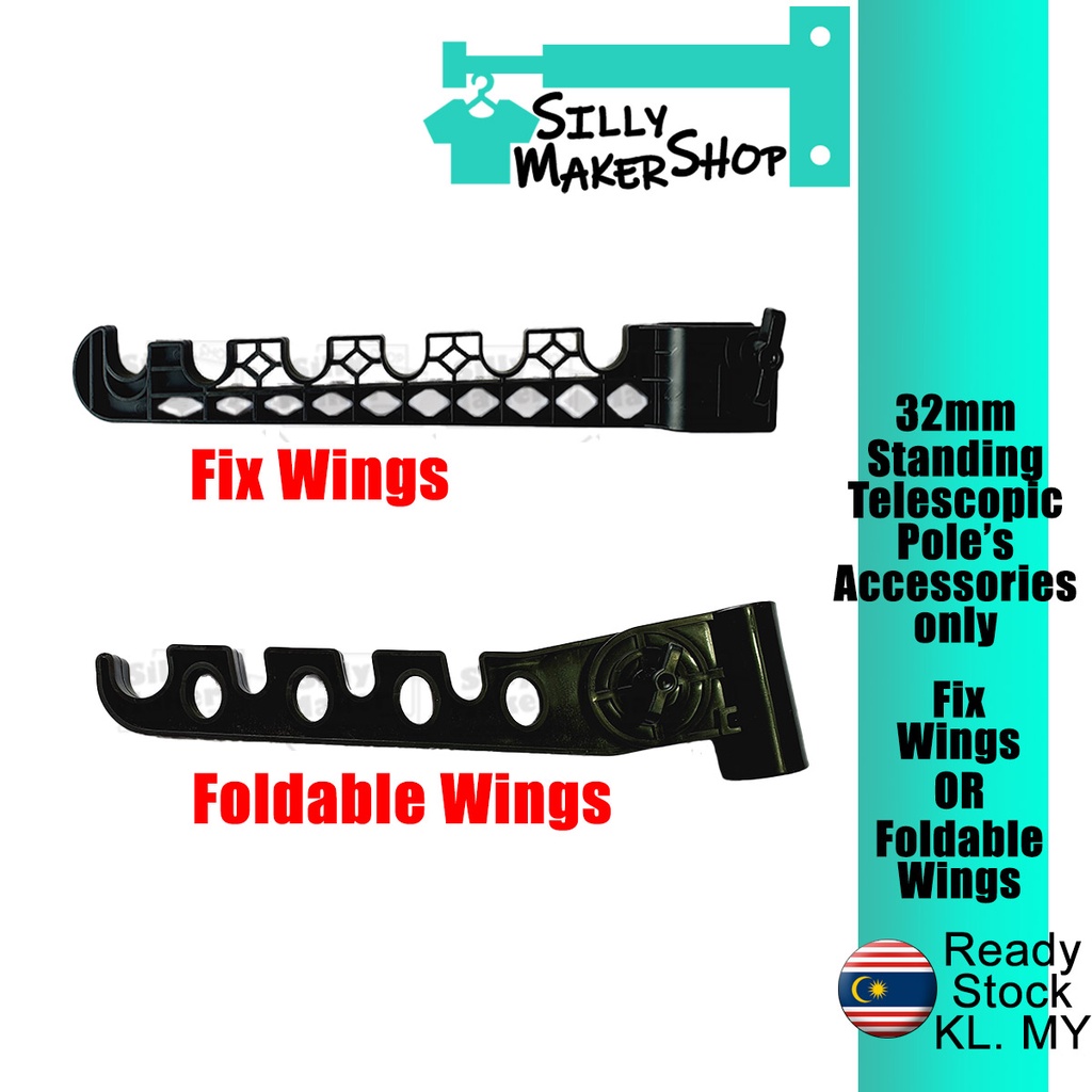 Fix Wings Foldable Wings Accessories for 32MM Punch Free Telescopic ...
