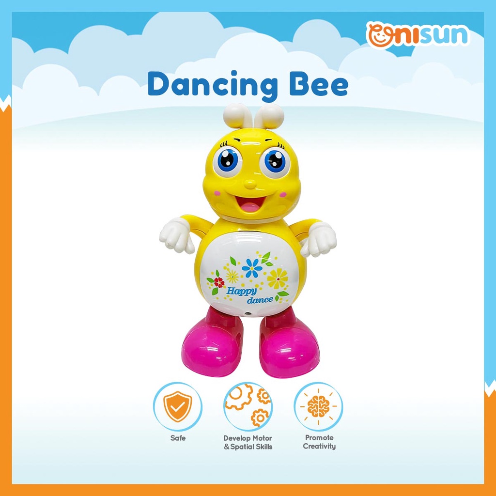 Kid Boy Girl Fun Battery Operated Dancing Honey Bee with Light and ...