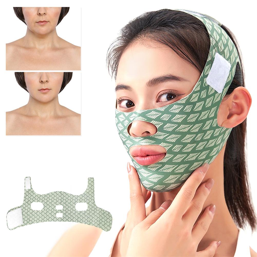 Face Sculpting Lifting Sleep Mask Elastic Fabric Adjustable V Face ...