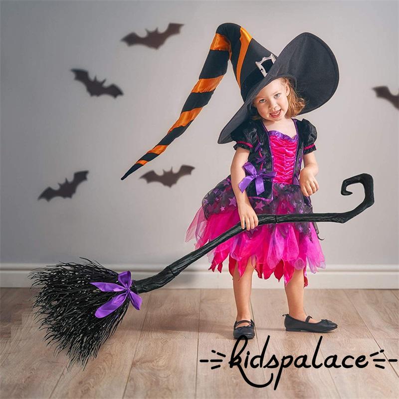 BbQ-Witch Broom with Ribbon Halloween Decoration Party Favor Photo ...